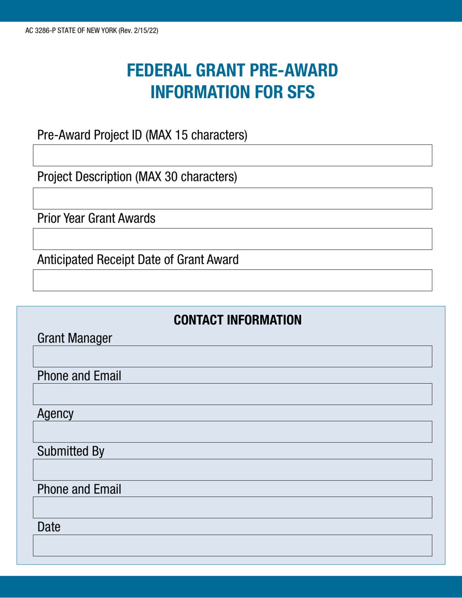 Form AC3286-P - Fill Out, Sign Online and Download Fillable PDF, New ...
