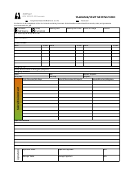 Safety Meeting Form Download Printable PDF | Templateroller