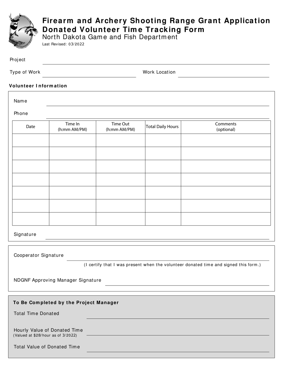 North Dakota Firearm and Archery Shooting Range Grant Application ...