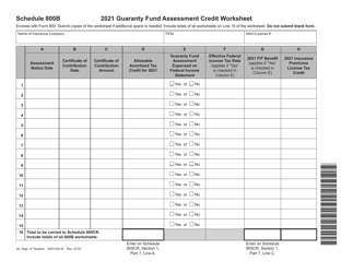 2021 Virginia Guaranty Fund Assessment Credit Worksheet - Fill Out ...