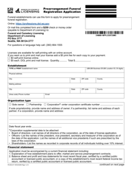 Form FE-653-017 Download Fillable PDF or Fill Online Prearrangement ...