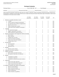 Participant Evaluation Form Download Printable PDF | Templateroller