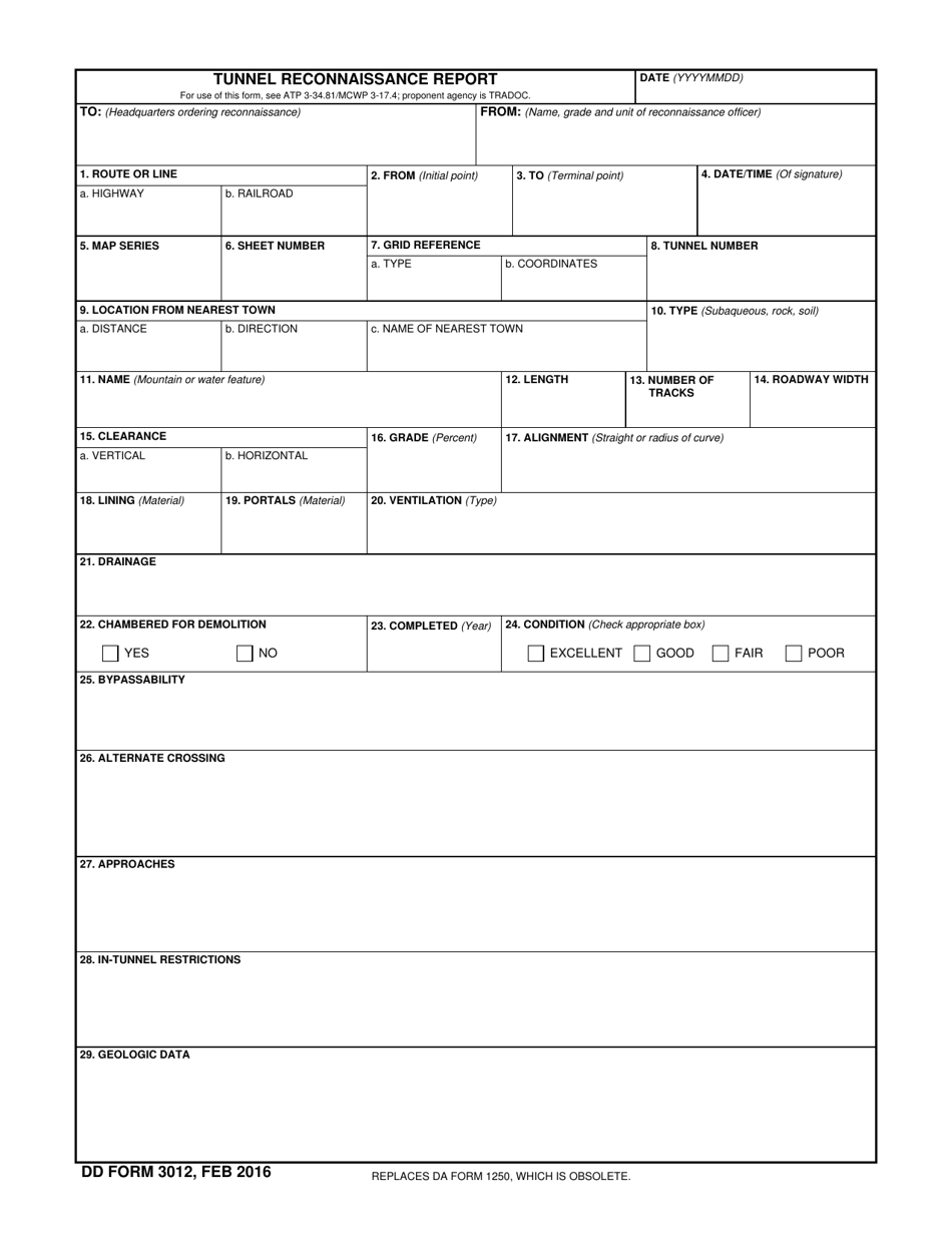 DD Form 3012 - Fill Out, Sign Online and Download Fillable PDF ...
