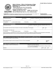 Arizona Statement of Conversion - Fill Out, Sign Online and Download ...