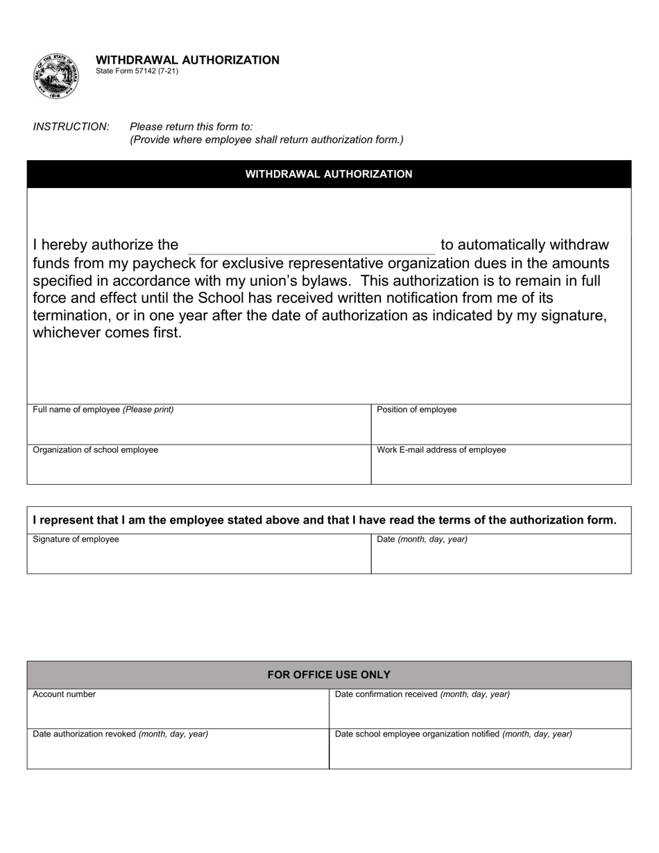State Form 57142 - Fill Out, Sign Online and Download Fillable PDF ...