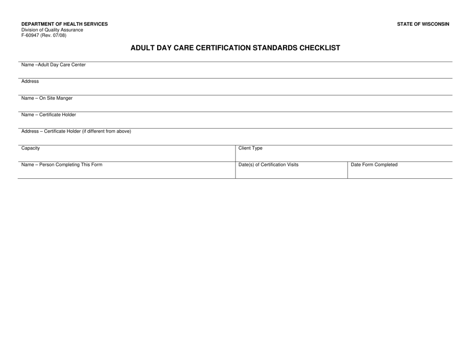 Form F-60947 - Fill Out, Sign Online and Download Printable PDF ...