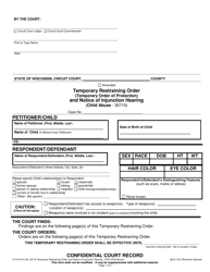 Form CV-413 Download Printable PDF or Fill Online Temporary Restraining ...