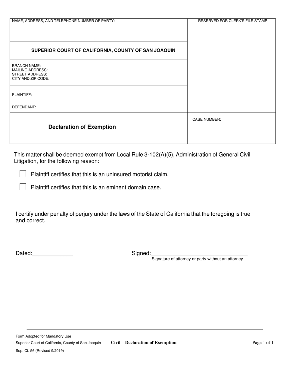 Form Sup. Ct.56 - Fill Out, Sign Online and Download Fillable PDF ...