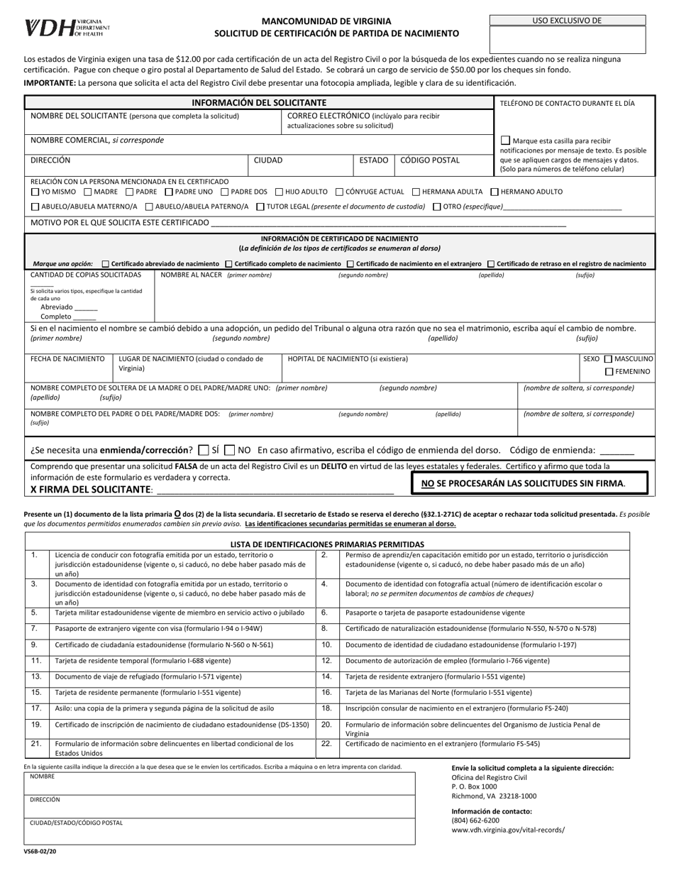 Formulario VS6B - Fill Out, Sign Online and Download Printable PDF ...