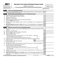 IRS Form 8911 Download Fillable PDF or Fill Online Alternative Fuel ...