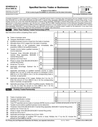 IRS Form 8995-A Schedule A - 2021 - Fill Out, Sign Online and Download ...