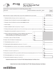 Form PT-104 - Fill Out, Sign Online and Download Printable PDF, New ...