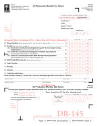 Form DR-145 - Fill Out, Sign Online and Download Printable PDF, Florida ...