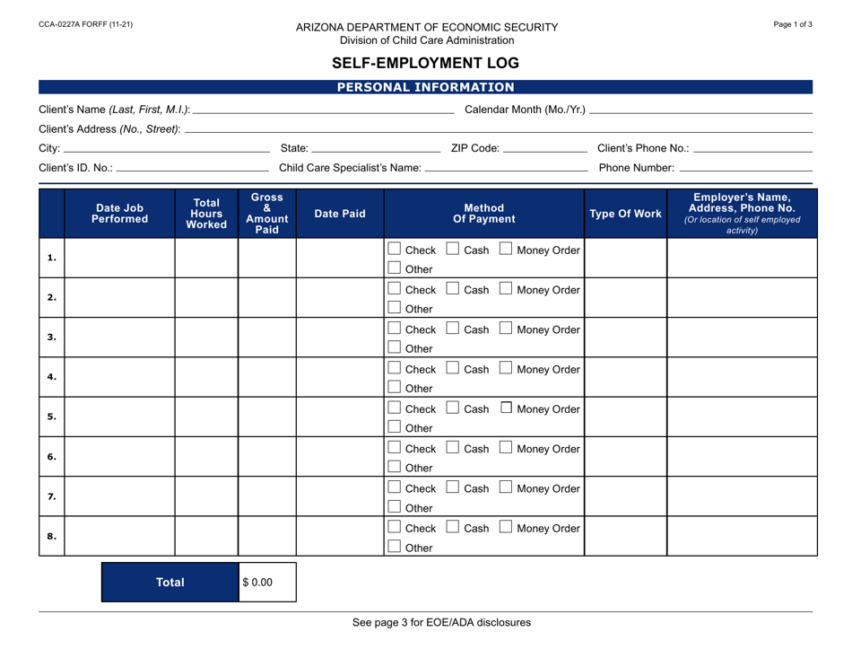 Form CCA-0227A - Fill Out, Sign Online and Download Fillable PDF ...