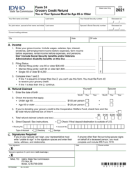 Form 24 (EFO00086) Download Fillable PDF or Fill Online Grocery Credit ...