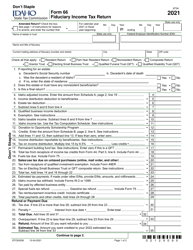 Form 66 (EFO00036) - 2021 - Fill Out, Sign Online and Download Fillable ...