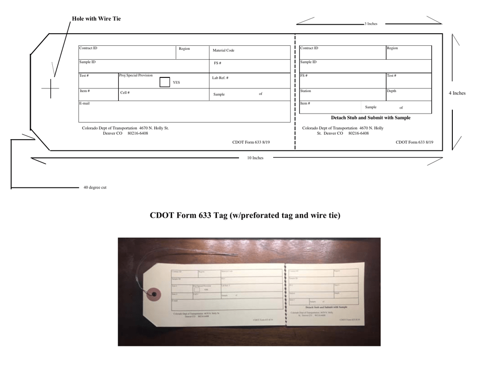 CDOT Form 633 - Fill Out, Sign Online and Download Fillable PDF, Colorado | Templateroller