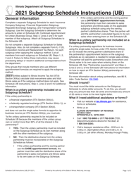 Schedule SUB (UB) Download Fillable PDF or Fill Online Subgroup ...