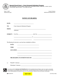 Form 2C-P-212 Download Fillable PDF or Fill Online Notice of Hearing ...