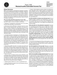 Form 2-ES Download Printable PDF or Fill Online Massachusetts Estimated ...