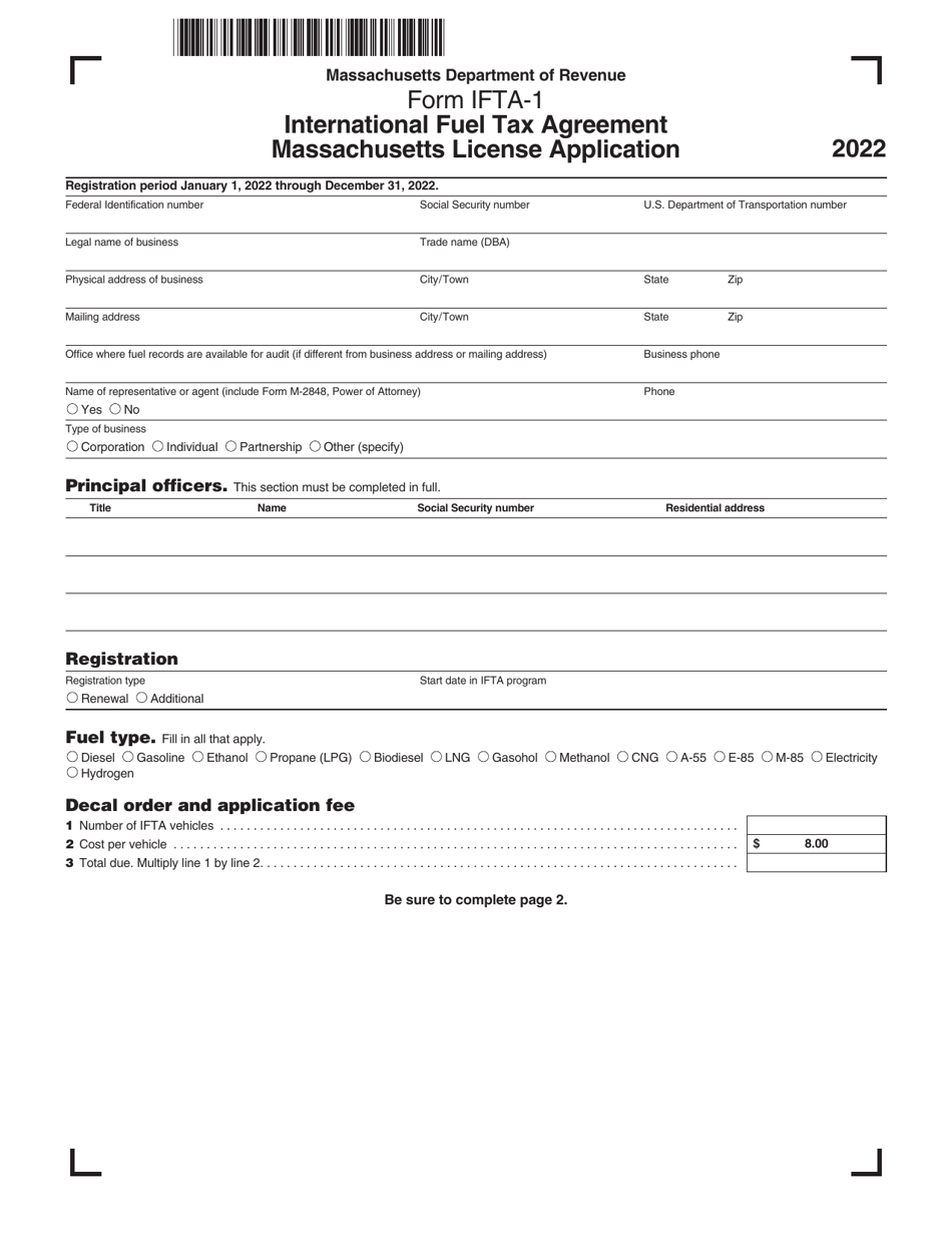 Form IFTA-1 - 2022 - Fill Out, Sign Online and Download Printable PDF ...