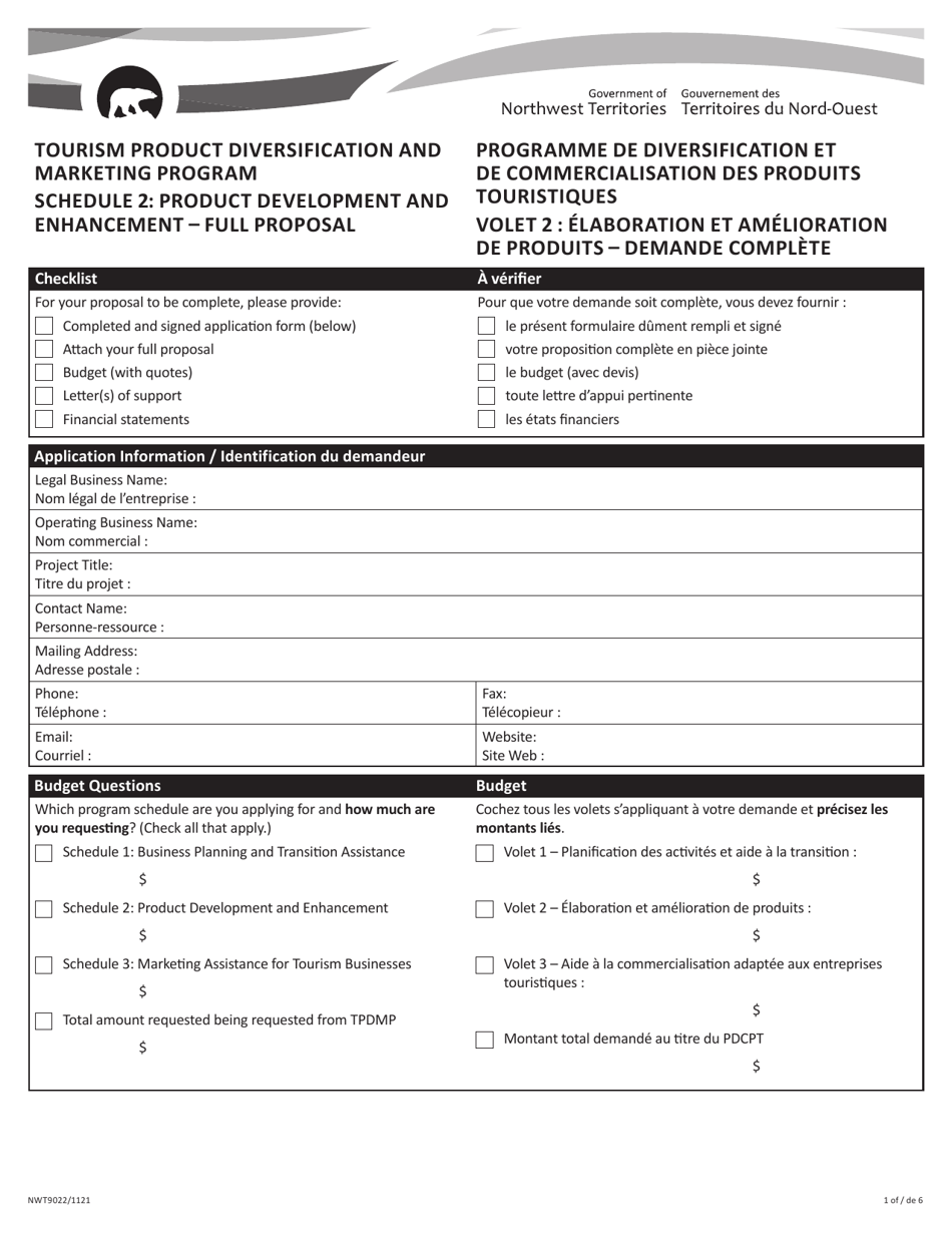 Form NWT9022 Schedule 2 - Fill Out, Sign Online and Download Fillable ...