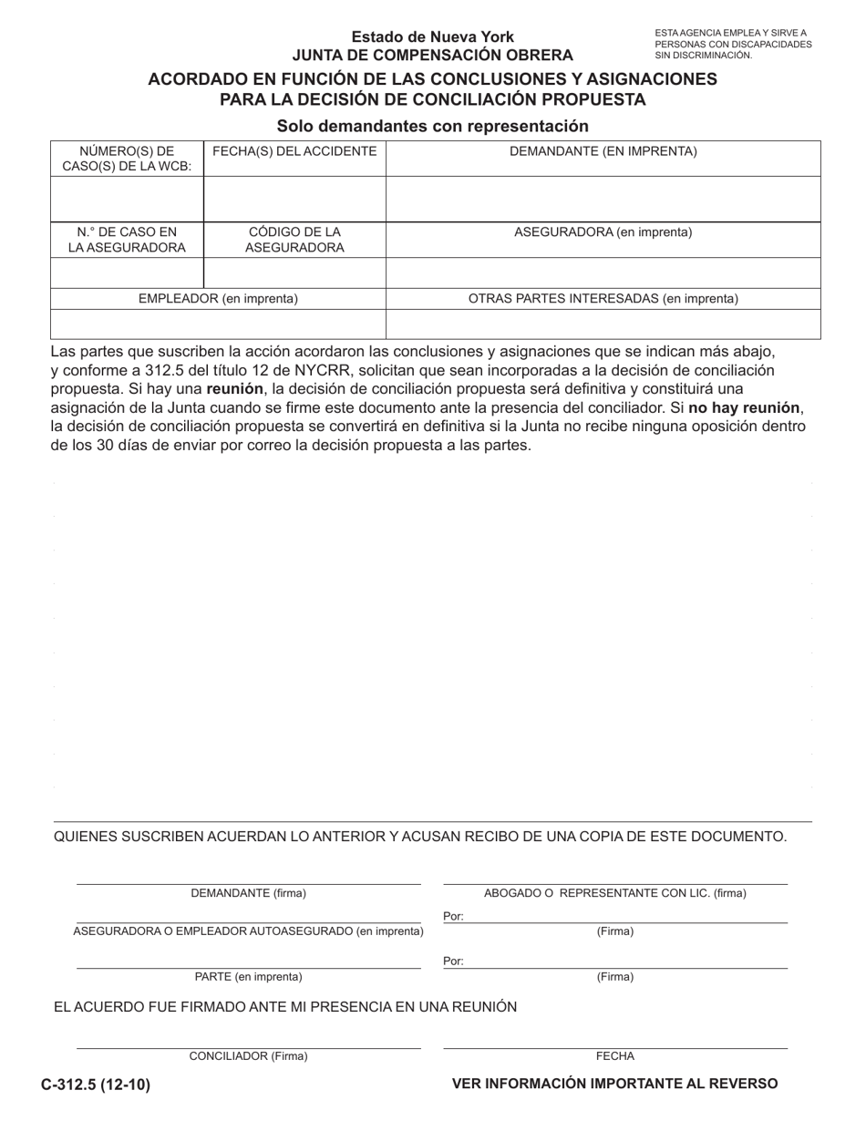 Formulario C-312.5 - Fill Out, Sign Online and Download Fillable PDF ...