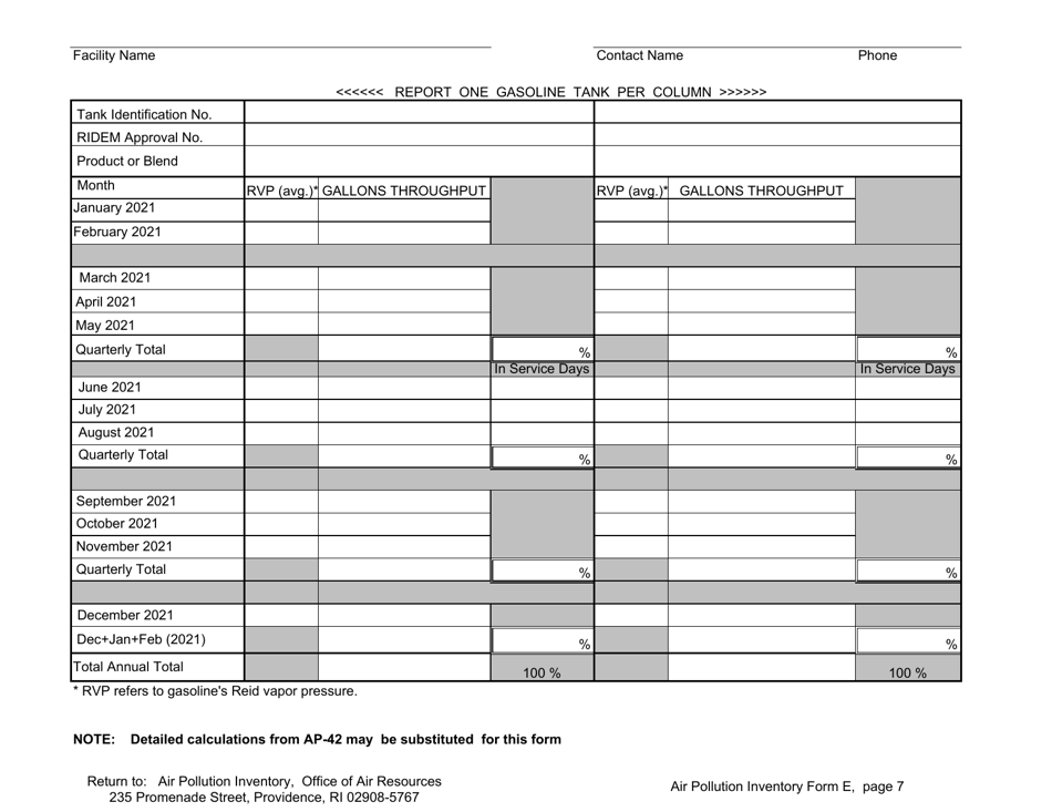 API Form E Page 7 - 2021 - Fill Out, Sign Online and Download Fillable ...