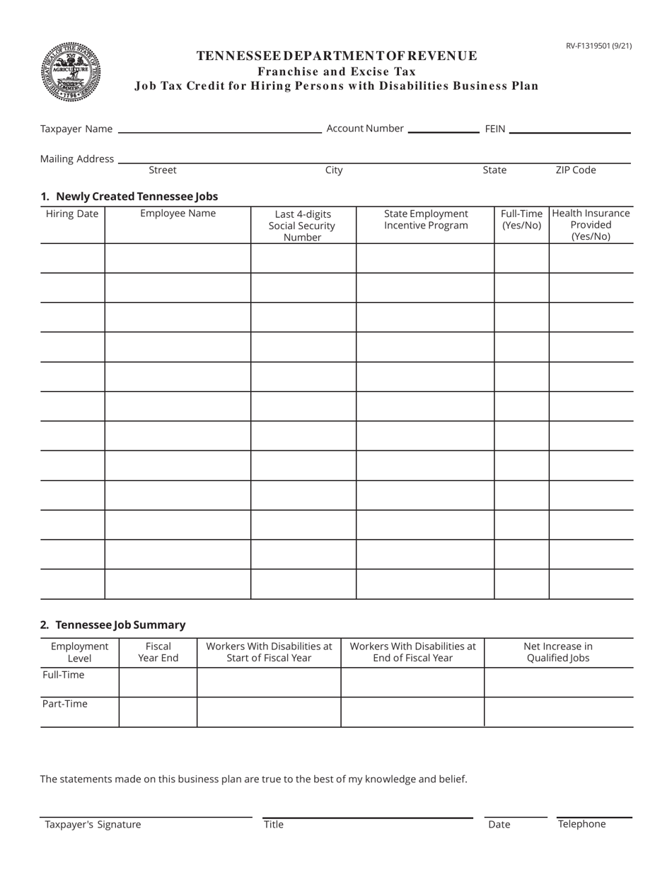 Form RV-F1319501 Download Printable PDF or Fill Online Franchise and ...