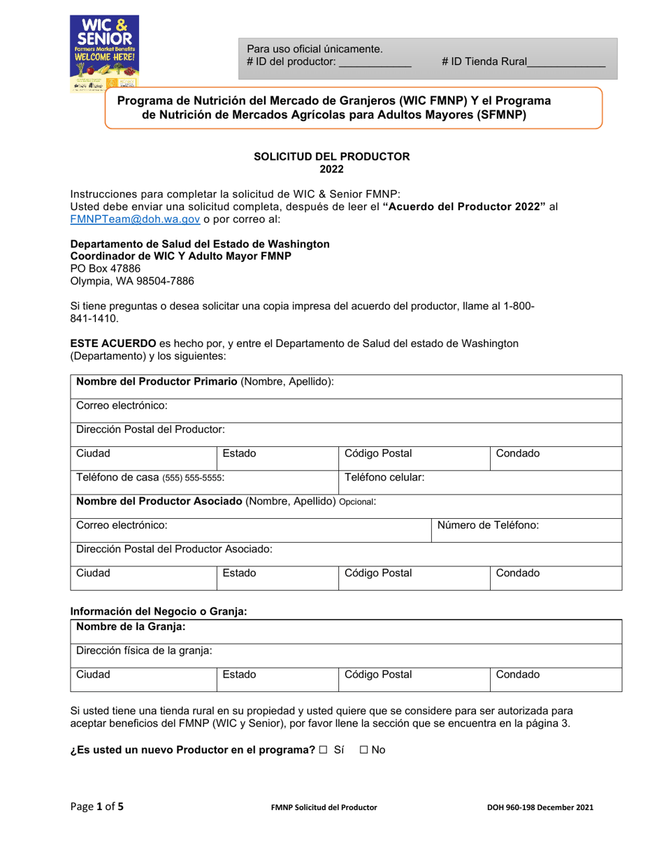 DOH Formulario 960-198 - 2022 - Fill Out, Sign Online and Download ...