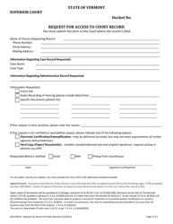 Form 600-00033 - Fill Out, Sign Online and Download Fillable PDF, Vermont | Templateroller