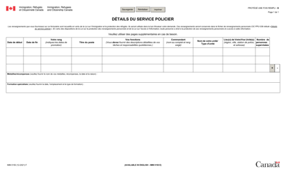 Form IMM0149 Download Fillable PDF or Fill Online Details of Government ...