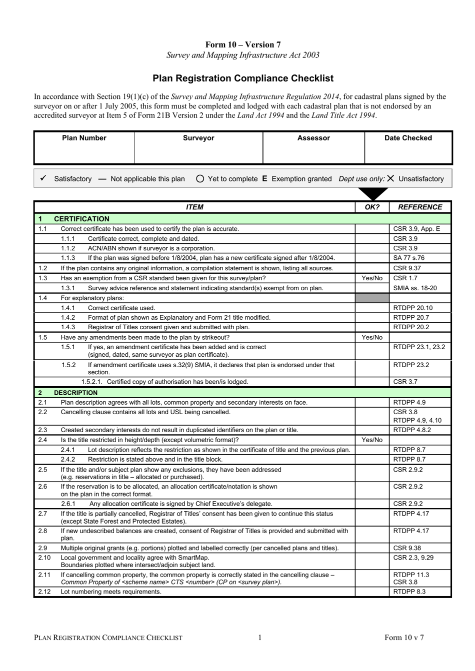 Form 10 - Fill Out, Sign Online and Download Printable PDF, Queensland Australia | Templateroller