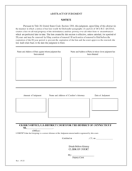 Connecticut Abstract of Judgment - Fill Out, Sign Online and Download ...