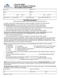 Form ST-104NR (EFO00303) Download Fillable PDF or Fill Online Sales Tax ...