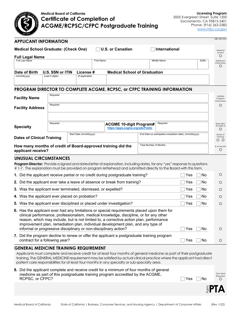 Form PT - Fill Out, Sign Online and Download Fillable PDF, California ...