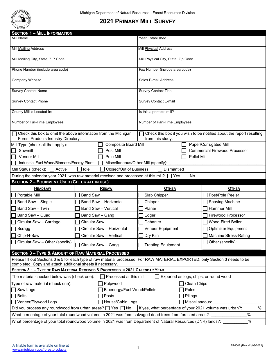 Form PR4002 - 2021 - Fill Out, Sign Online and Download Fillable PDF ...