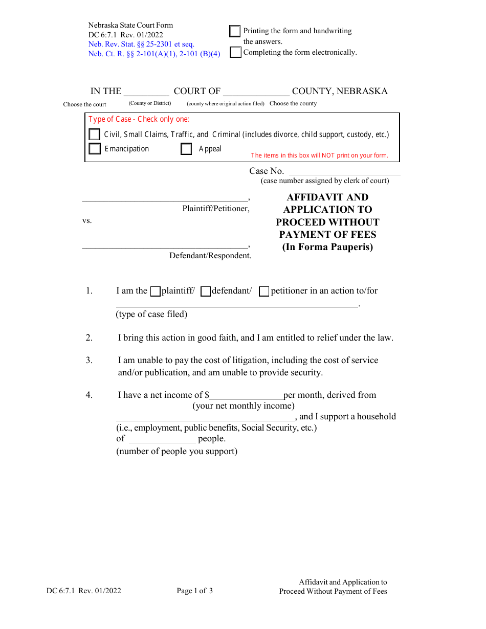 Form DC6:7.1 - Fill Out, Sign Online and Download Fillable PDF ...