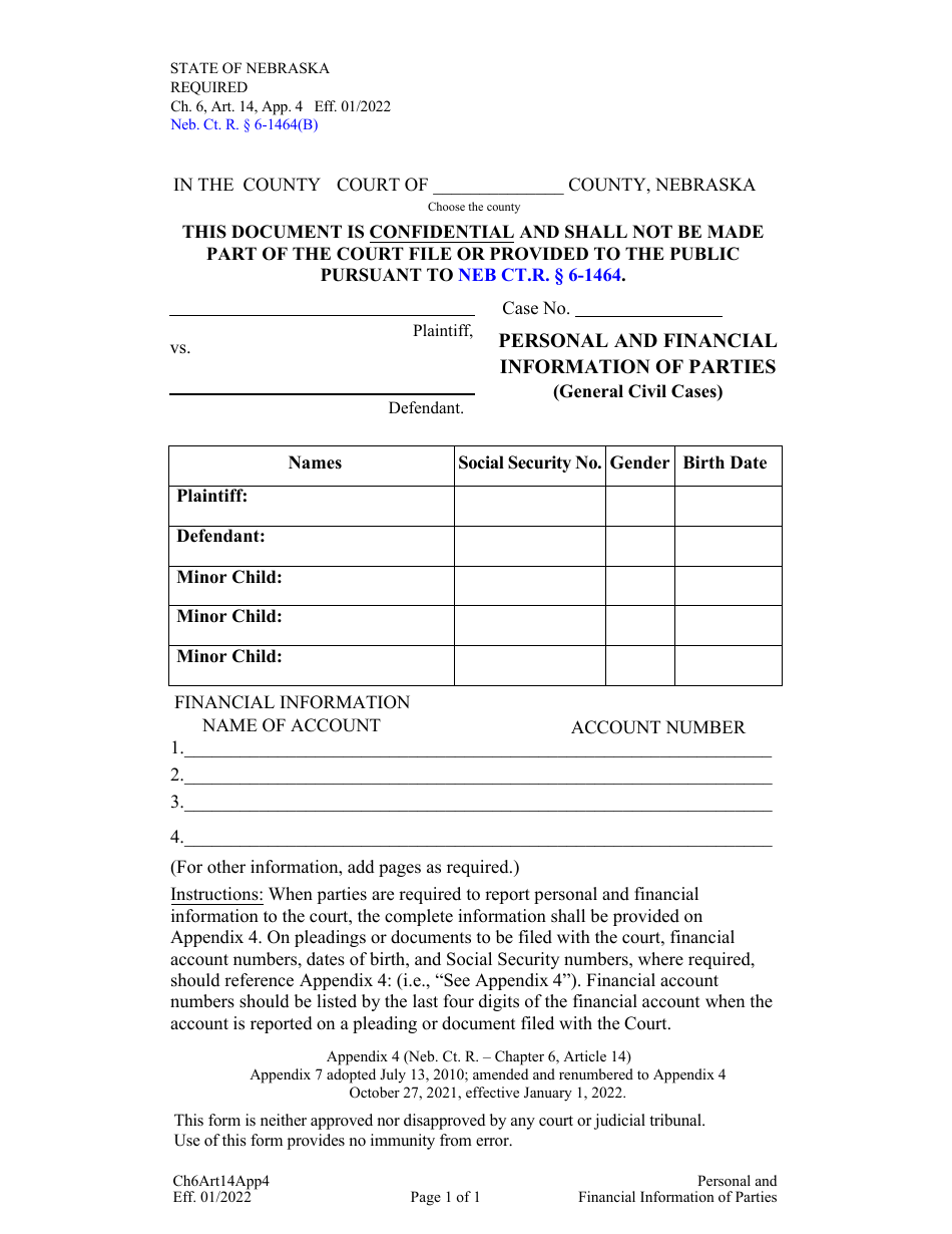 Form CH6ART14 Appendix 4 - Fill Out, Sign Online and Download Fillable ...