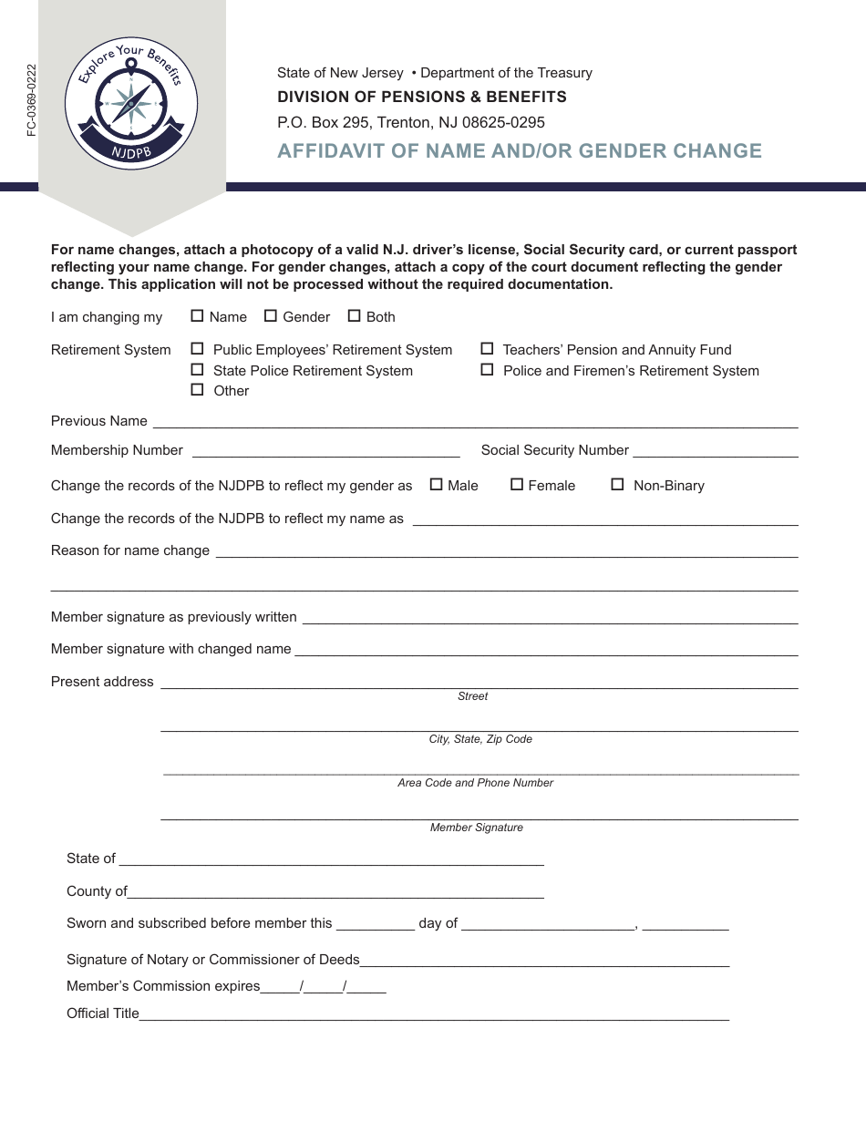 Form FC-0369 - Fill Out, Sign Online and Download Printable PDF, New ...