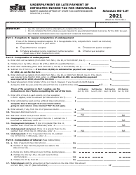 Form SFN28704 Schedule ND-1UT - 2021 - Fill Out, Sign Online and ...