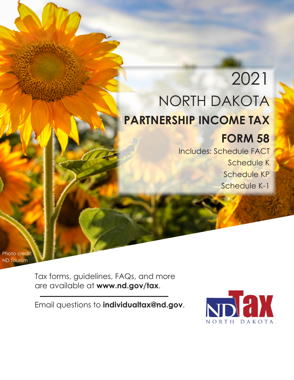 Download Instructions for Form 58, SFN28703 Partnership Income Tax ...