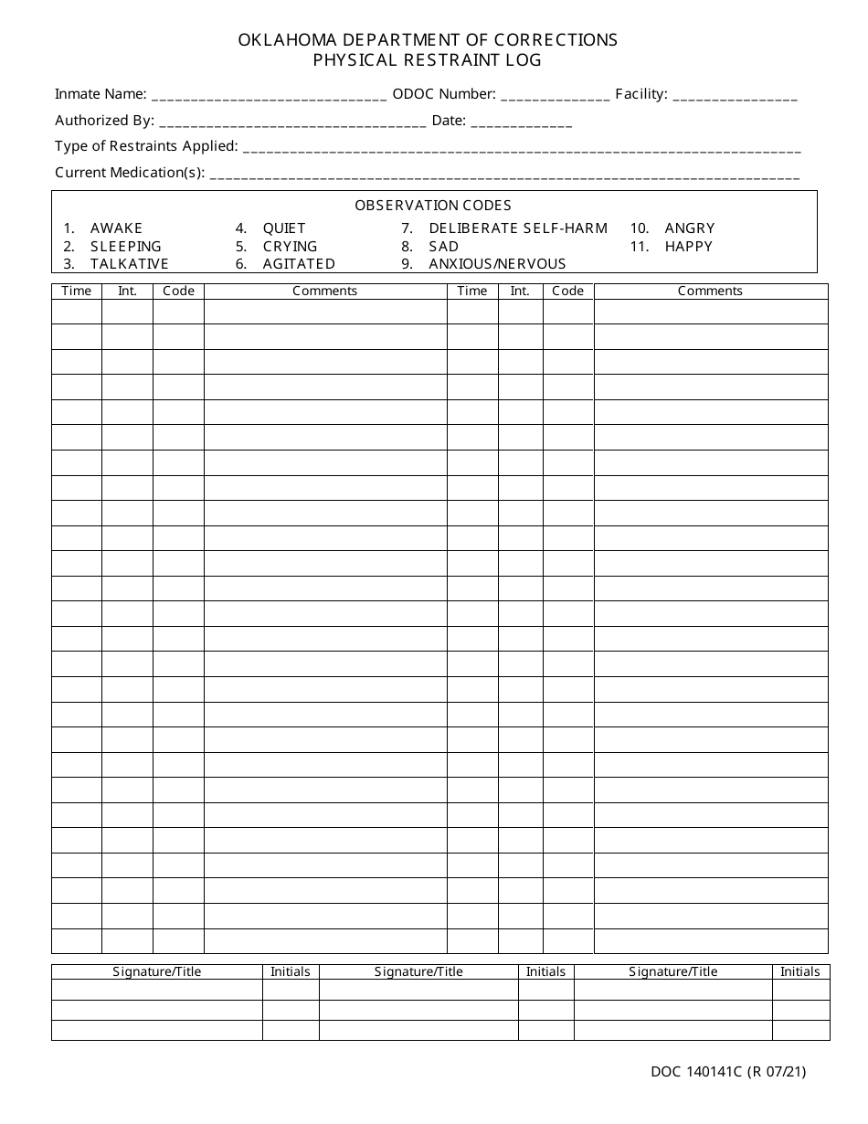Form OP-140141C Download Printable PDF or Fill Online Physical ...