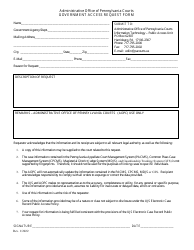 Pennsylvania Government Access Request Form Download Fillable PDF ...