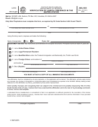Form ABL-920 Download Printable PDF or Fill Online Verification of ...