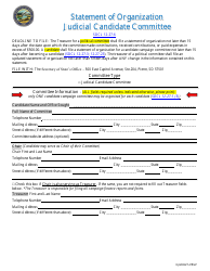 South Dakota Statement of Organization - Judicial Candidate Committee ...