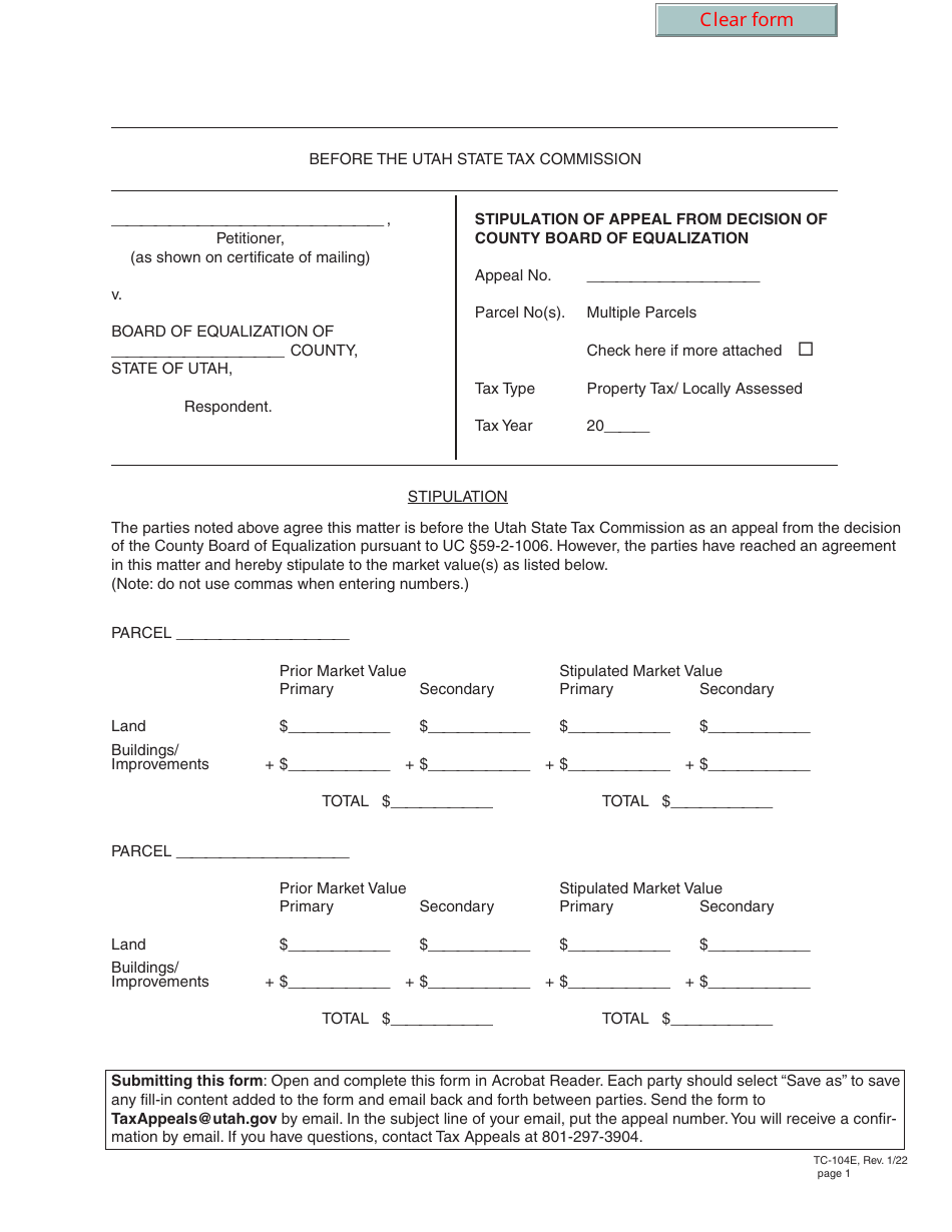 Form TC-104E MULTIPLE - Fill Out, Sign Online and Download Fillable PDF ...