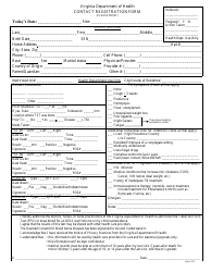 Virginia Contact Registration Form - Fill Out, Sign Online and Download ...