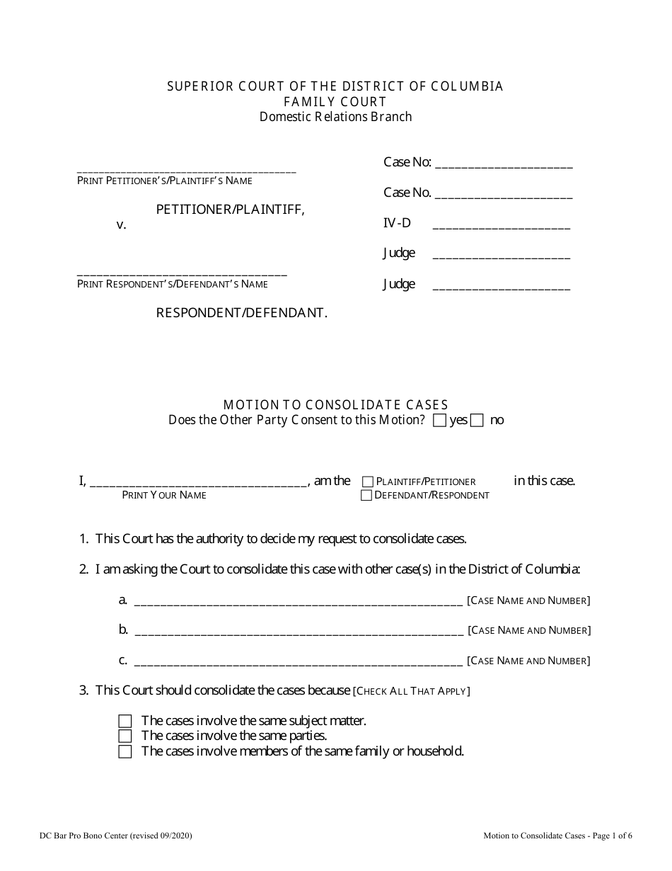 Motion To Consolidate For Discovery Purposes at Sarah Kilgore blog