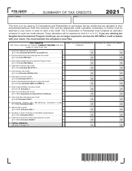 Form PTE-100TC - 2021 - Fill Out, Sign Online and Download Printable ...